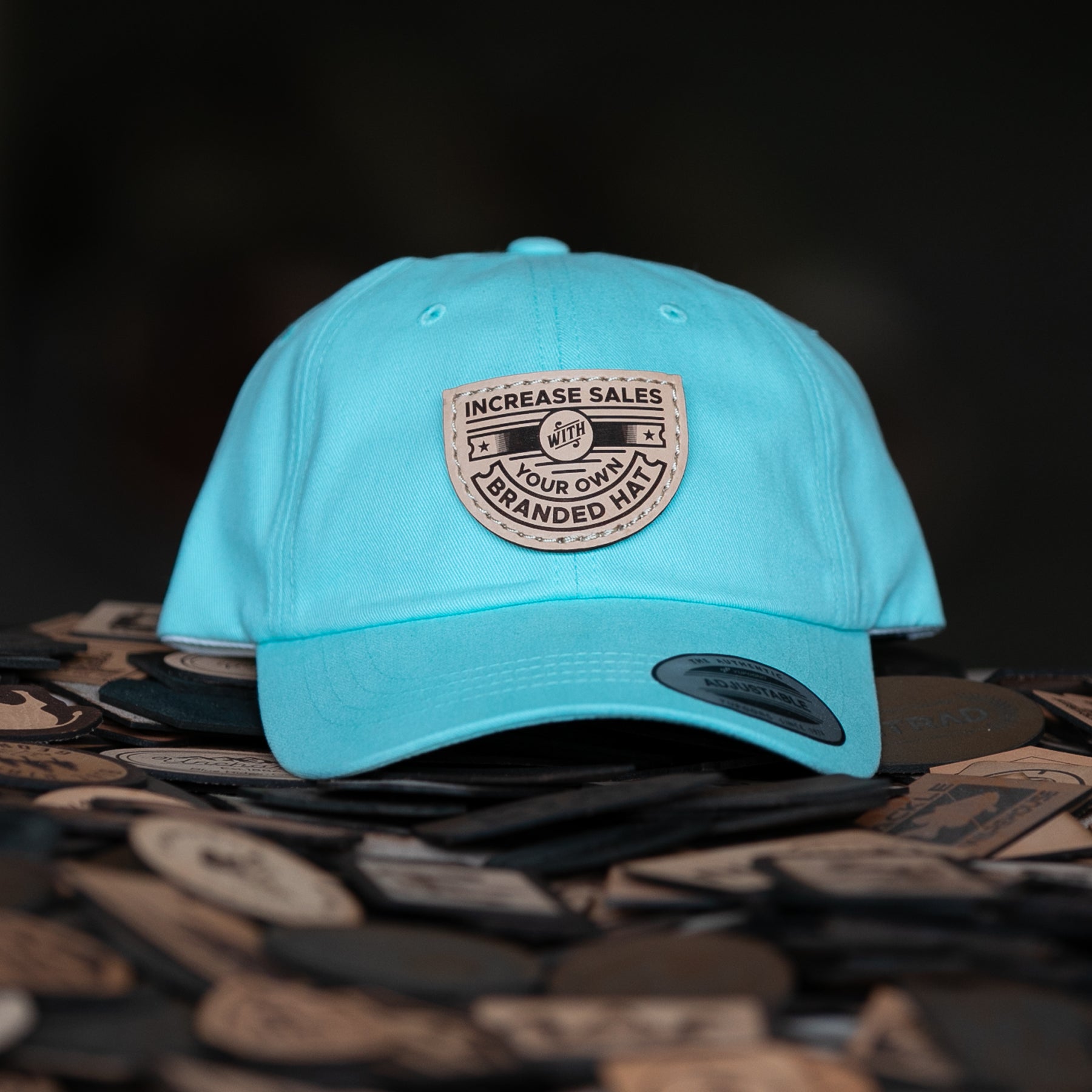 Custom Dad Hat Authentic Leather Patch Company Custom Dad Hat Authentic Leather Patch Company